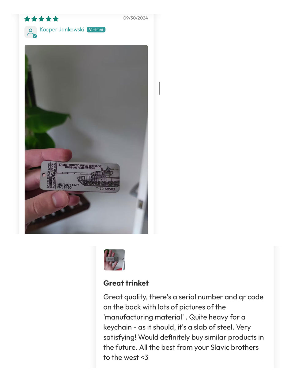 Engraved Steel Keychain | Limited Gift from MemorySteel