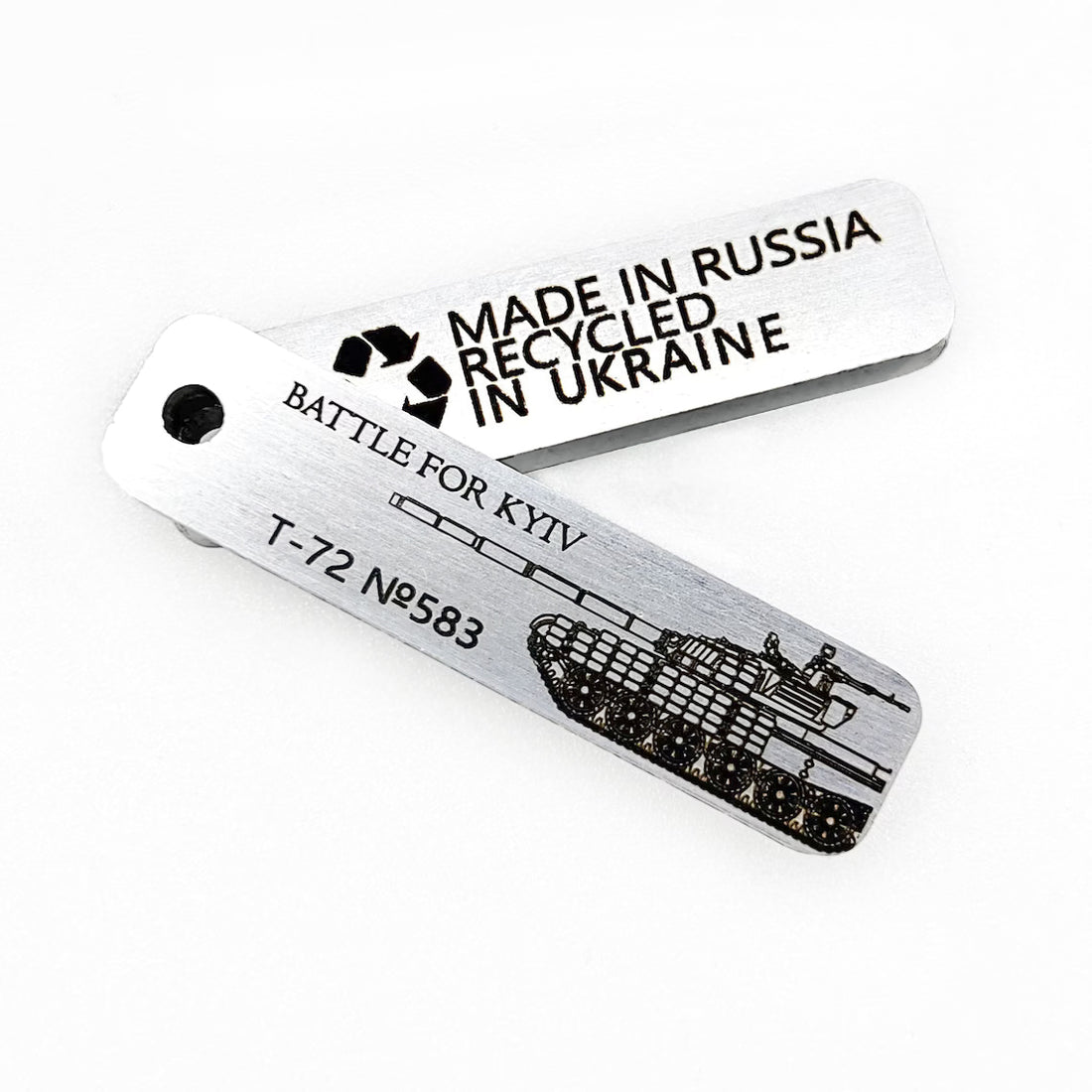 Real Military Keychain from Ukraine | MemorySteel