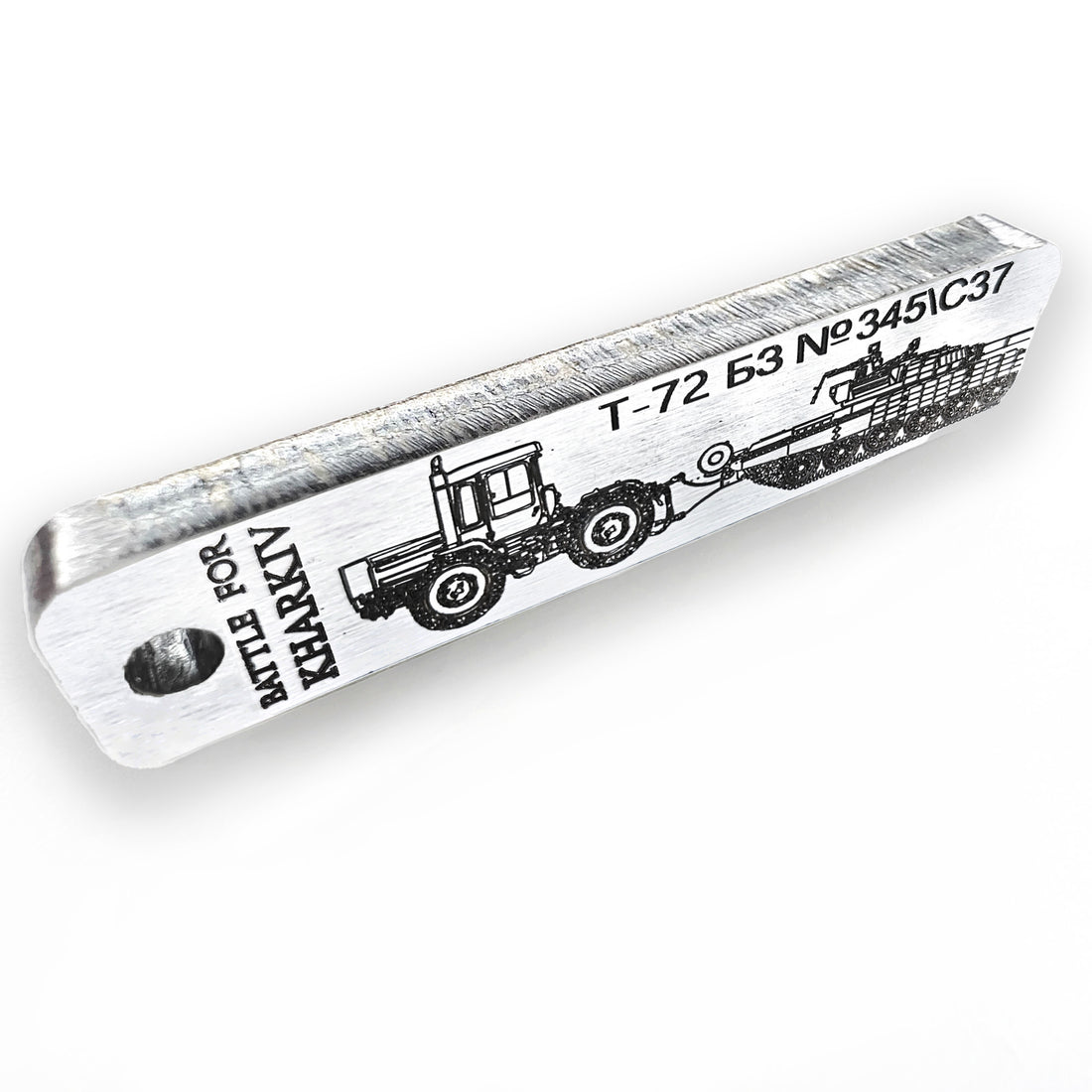 Unique Tractor Steel Keychain from Ukraine | MemorySteel USA